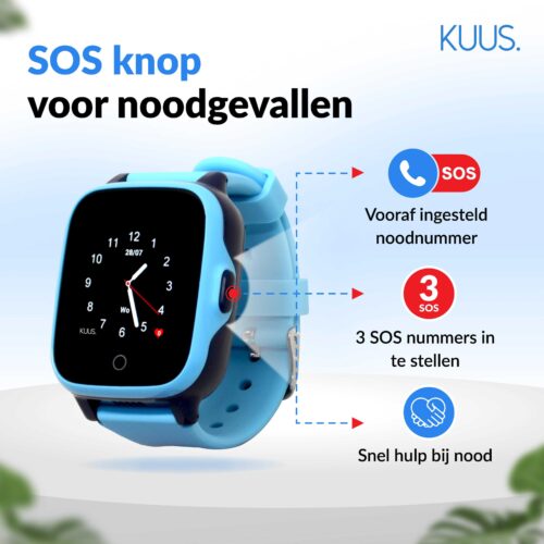 KUUS. W2 | Kinderhorloge met GPS tracker - KUUS.