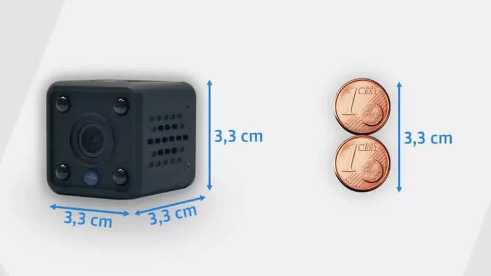 KUUS. C2 | Mini-Spionagekamera mit WLAN & App | Diskret versendet